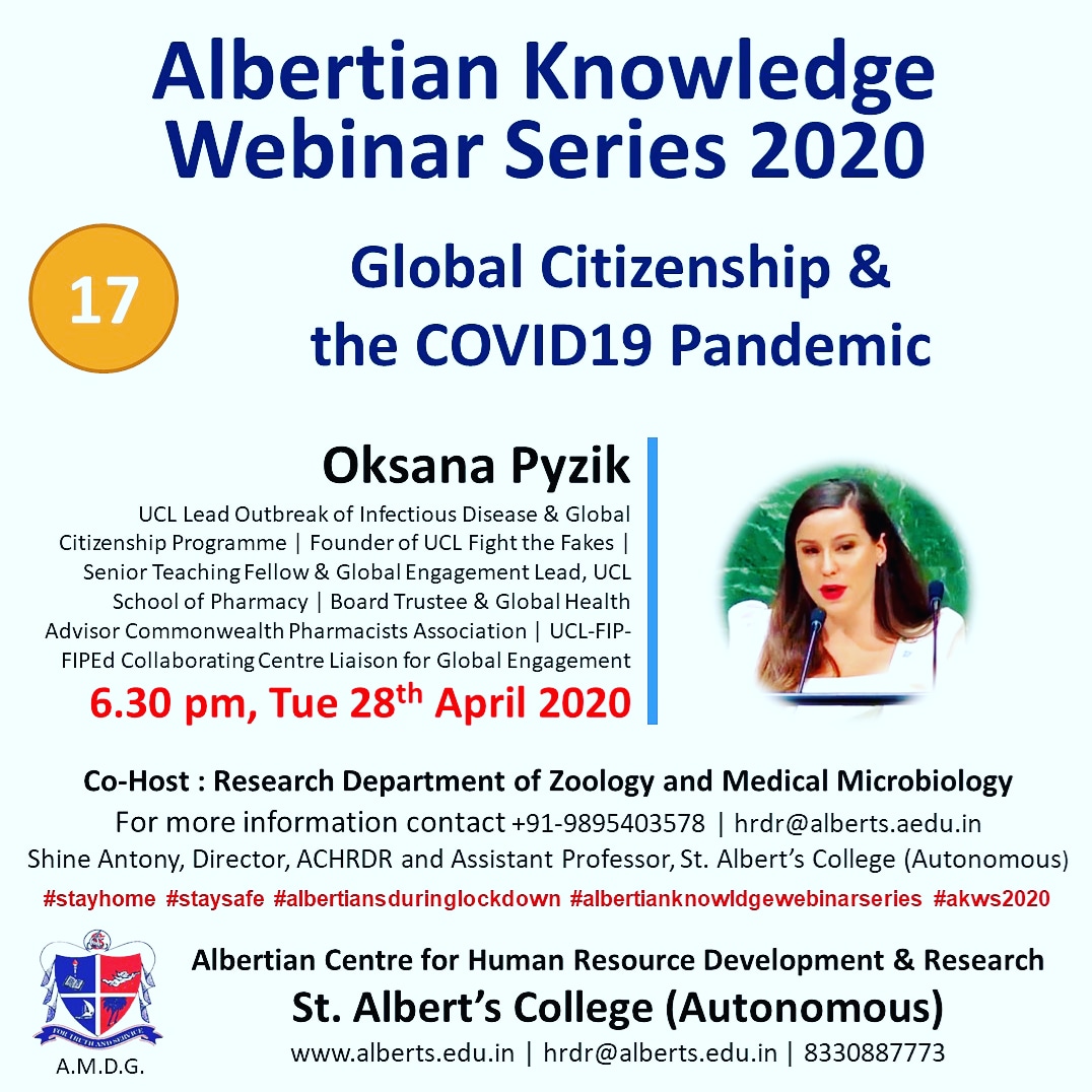 Albertian Knowledge Webinar Series 2020 - St. Albert's College ...