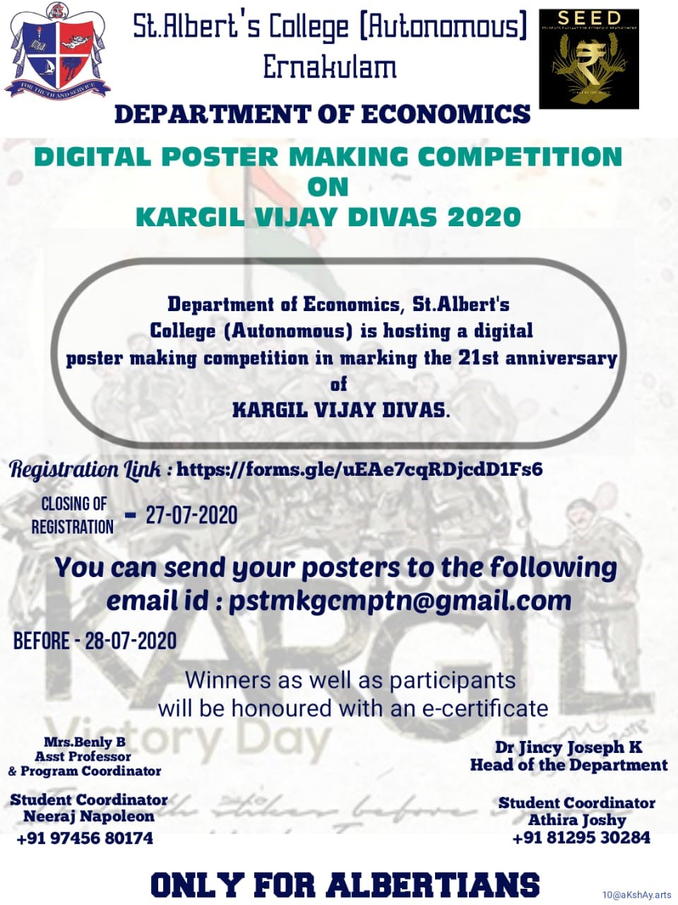 Economics – Digital Poster Making Competition - St. Albert's College ...