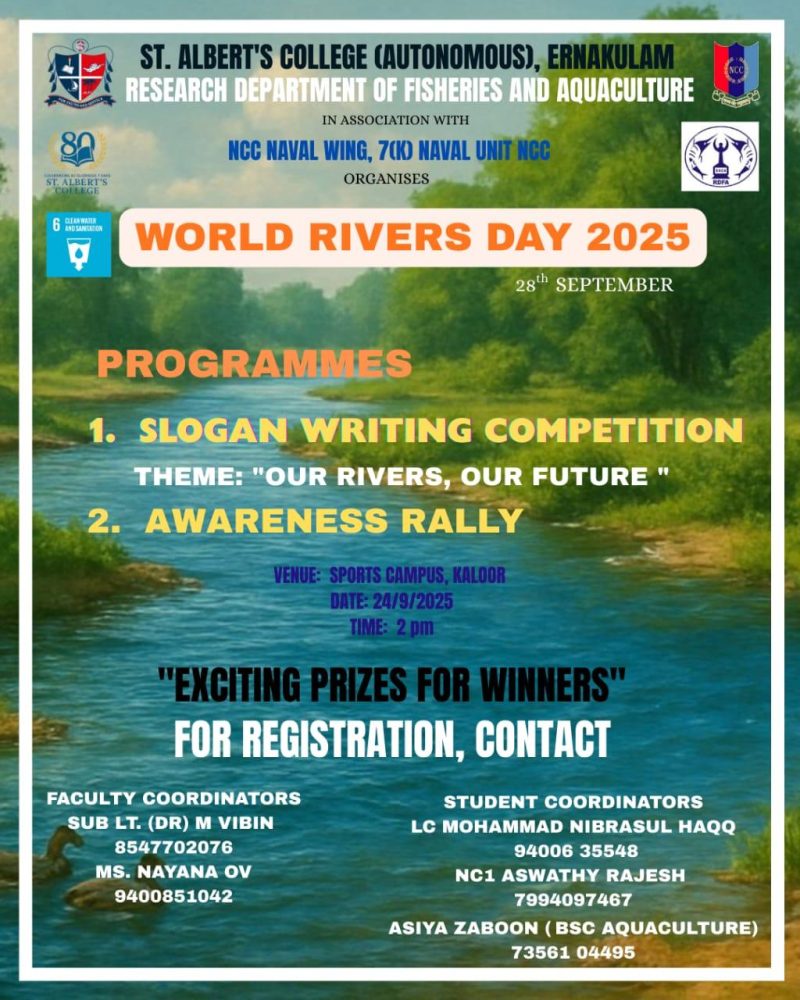 WORLD RIVERS DAY 2025 – St. Albert's College (Autonomous), Kochi, Ernakulam
